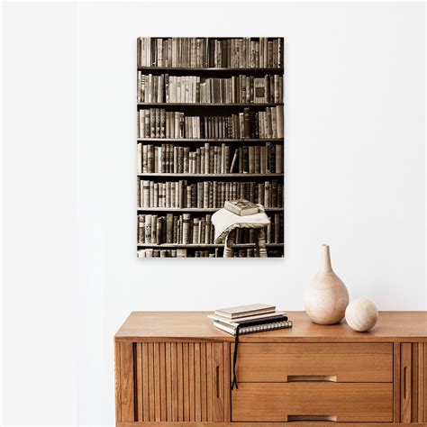 Alcott Hill® The Library Black And White Books Books On Shelves