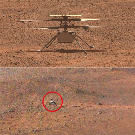 Nasas Perseverance Mars Rover Observes Ingenuity Helicopter