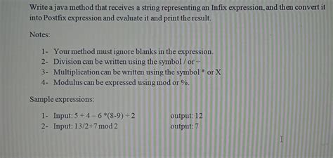 Solved Write A Java Method That Receives A String
