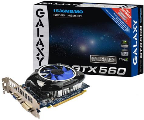 Galaxy NVIDIA GeForce GTX 560SE 1.5 GB DDR5 Graphics Card - Galaxy ...