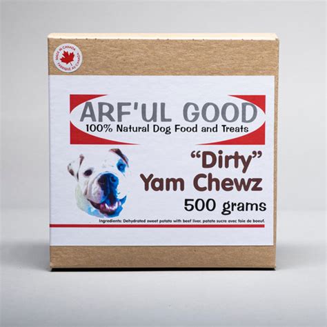 Dirty Yam Chewz 500 Gram Package Arful Good Sweet Potato