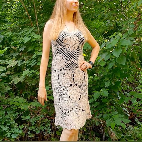 Crochet Sexy Dress Patterndetailed Tutorialcrochet Woman Etsy Uk