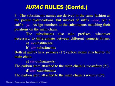 Ppt Understanding Structure And Stereochemistry Of Alkanes Iupac
