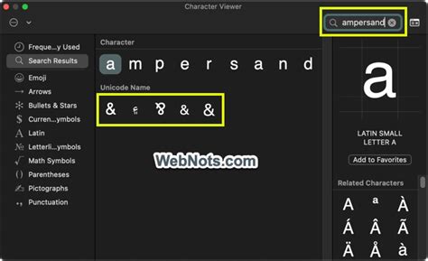 Keyboard Shortcuts For Ampersand Symbols Webnots