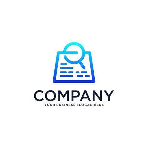 Premium Vector Search Logo Design With Data Inspiration