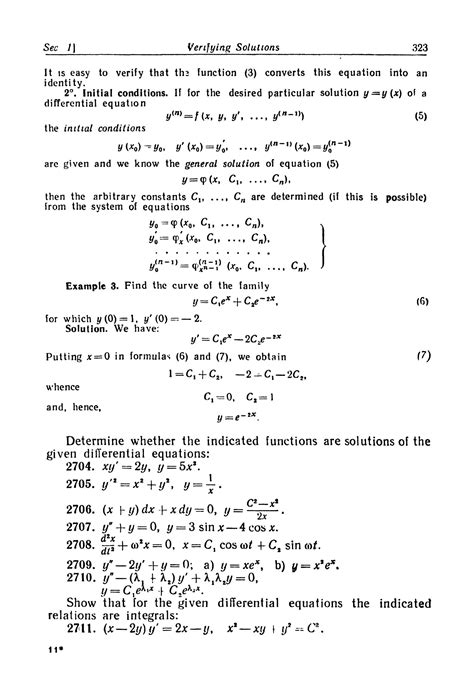 Solution Differential Equations Problems In Mathematical Analysis