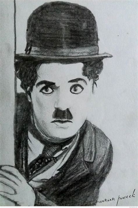 Charlie Chaplin Sketch At Explore Collection Of