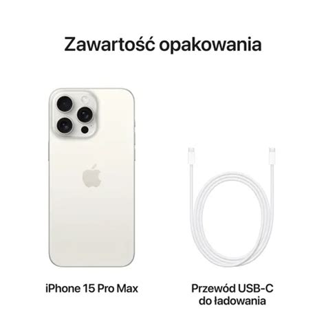 Smartfon APPLE iPhone 15 Pro Max 256GB Tytan Biały MU783PX A najlepsza