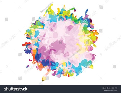 Abstract Vector Splatter Color Background Design Stock Vector Royalty Free 2166660053