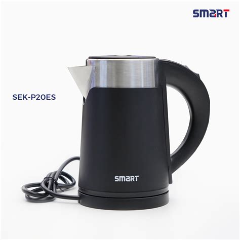 Smart 1l Electric Kettle Sek P20es Black 360º Rotatable Cordless