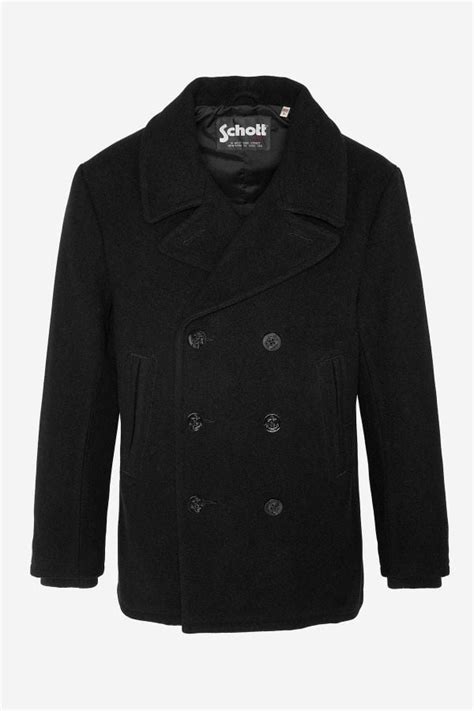 Veste Homme Schott Seacoat Black Cuir