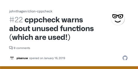Cppcheck Warns About Unused Functions Which Are Used Issue 22