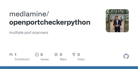 Github Medlamineopenportcheckerpython Multiple Port Scanners