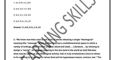 Ugc Net English Literature Paper 2 Question Paper With Answer Keys