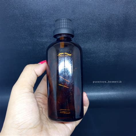 Jual Botol Kaca Amber 100ml Tutup BigCap Botol Kaca Serbaguna Shopee