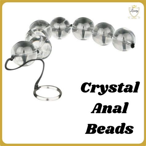 Mizzzee Crystal A nal Beads Glass S e x Toy 水晶后庭拉珠 Perempuan dan lelaki halaman belakang mainan
