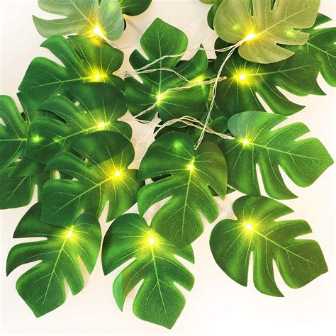 10 Green Leaf Decorative Lights Perfect For Outdoorindoor Use 2m Led