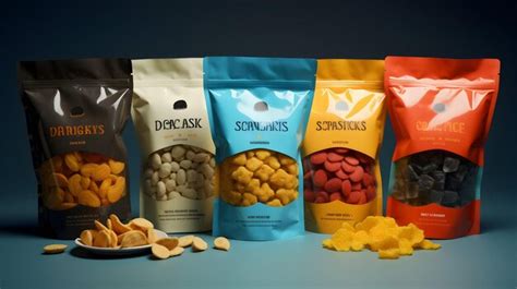 Premium Photo A Series Of Environmentally Friendly Plastic Snack