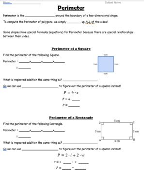 Geometry Unit GUIDED NOTES By Gannon S Guided Notes TPT