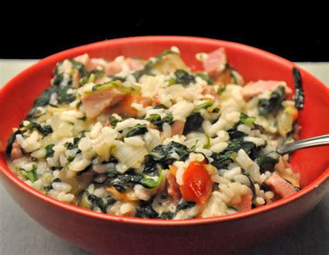 Ham And Spinach Risotto Recipe By Katie Cookeatshare