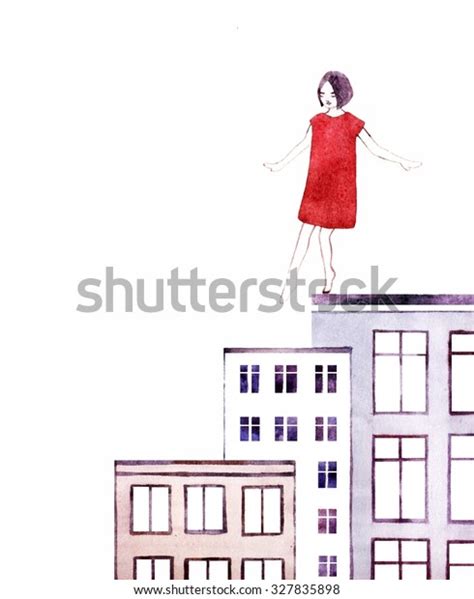 Beautiful Romantic Girlcute Girl Illustration Princess Stock