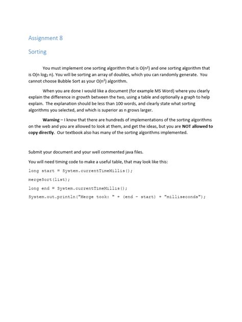 Assignment 8 Pdf