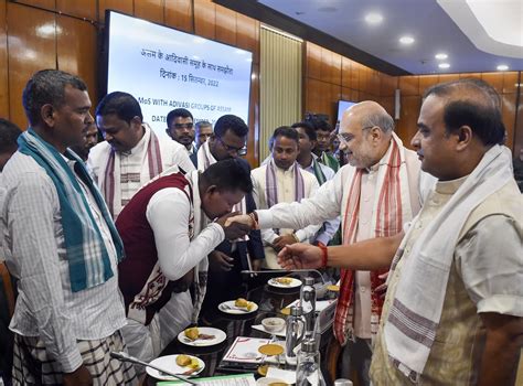 Peace Pact With Eight Assam Tribal Groups