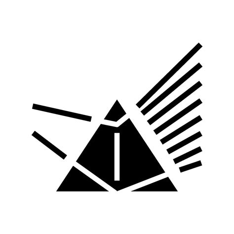 Spectroscopy Materials Engineering Glyph Icon Vector Illustration