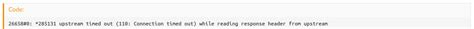 Nginx Upstream Timed Out Error How We Tackle It