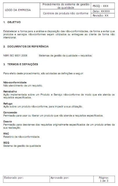 Treinamentos e Certificação ISO 9001 14001 18001 PBQPH PROCEDIMENTO