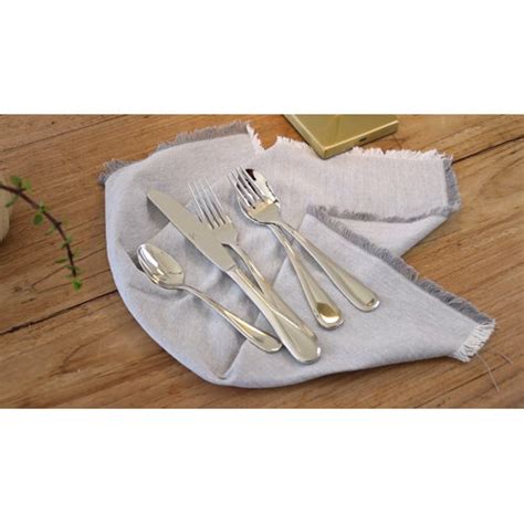 Mikasa Regent Bead 65 Piece Stainless Steel Flatware Set Service For