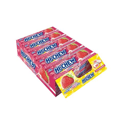 Hi Chew Strawberry Candy Each Display Box Contains 15 Packs