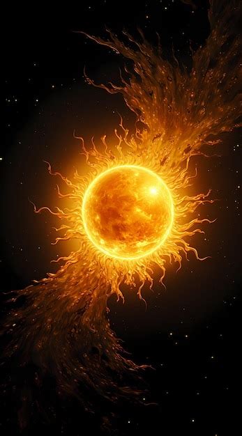 Premium AI Image | solar storm