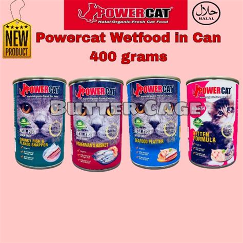 Powercat Wet Can Food Cat Food 400 Grams Halal Food Shopee Philippines
