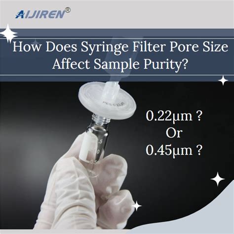 How Does Syringe Filter Pore Size Affect Sample Purity Lab Vials