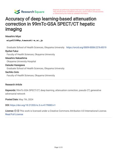Pdf Accuracy Of Deep Learning Based Attenuation Correction In 99mtc