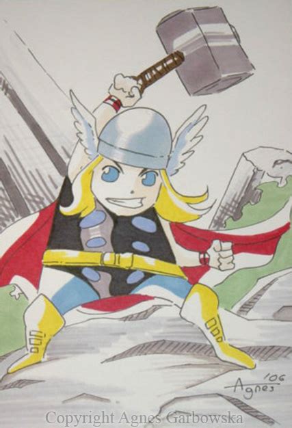 Mini Thor Commission By Agnesgarbowska On Deviantart