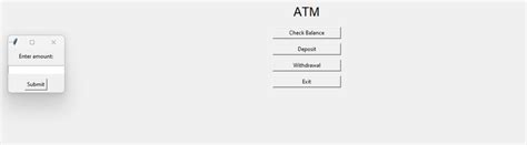 Atm Simulation Using Python And Tkinter Gui
