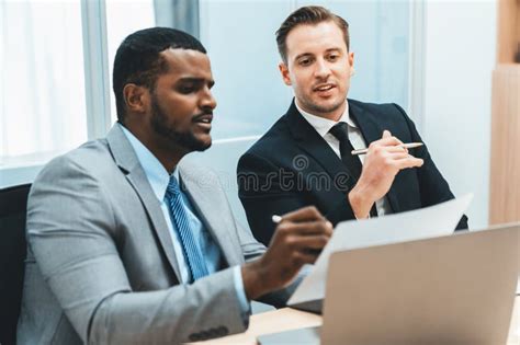 African Male Leader Explain Strategy While Show Solution To Manager