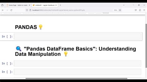 🔍 Pandas Dataframe Basics Understanding Data Manipulation 💡 Youtube