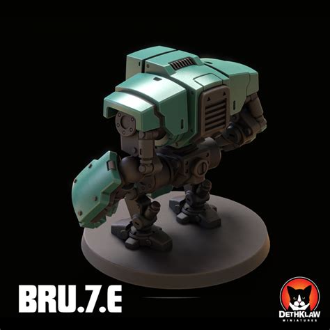 3d Printable Bru7e Mech Breaching Unit By Dethklaw Miniatures
