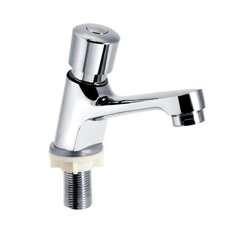 Fdit Time Delay Faucet Public Ktchen Bathroom Chrome Plated Self