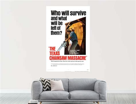 The Texas Chain Saw Massacre 1974 Movie Poster Classic Film Etsy