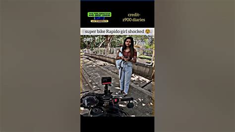 Girl Shocked When Saw Super Bike Rapido 😲shorts Superbike