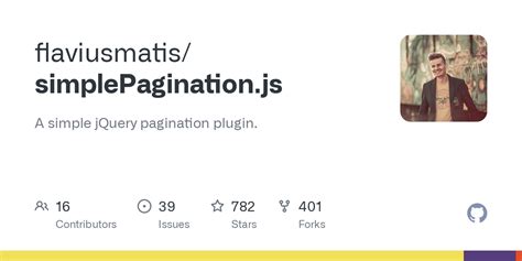 Github Flaviusmatissimplepaginationjs A Simple Jquery Pagination Plugin