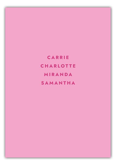 Poster Sex And The City Carrie Charlotte Miranda Samantha Motivisso