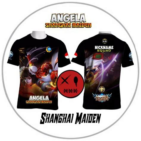 Baju Mobile Legend Angela Kaos Mobile Legend Jersey Gaming T Shirt