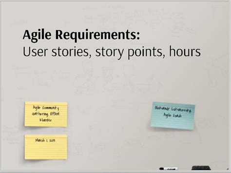 Agile Requirements User Stories Story Points Hours