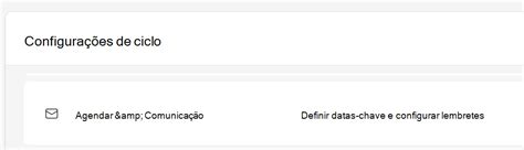 agendas de configuração e comunicações para um viva glint 360