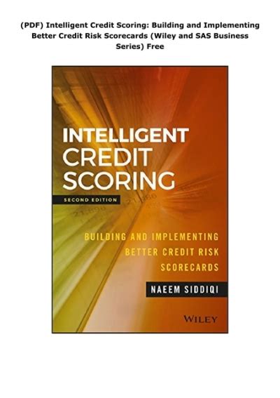 Pdf Intelligent Credit Scoring Building And Implementing Better